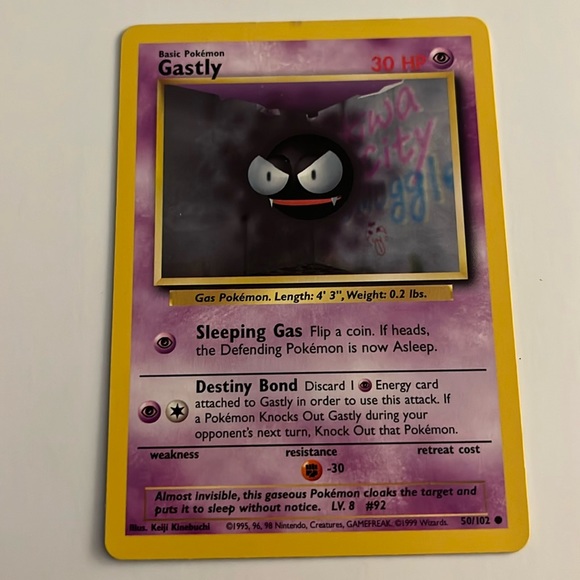 Pokemon | Toys | Gastly W Shadow Pokemon Card | Poshmark